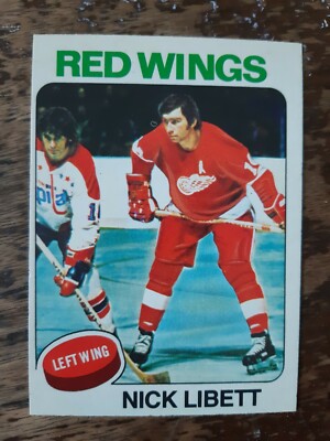 1975 OPC HOCKEY set break #13 NICK LIBETT RED WINGS NM-MT or BETTER | eBay