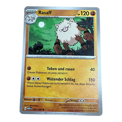 Pokémon Karte - Rasaff 057/165 - MEW 151 - Uncommen - Deutsch | eBay.de