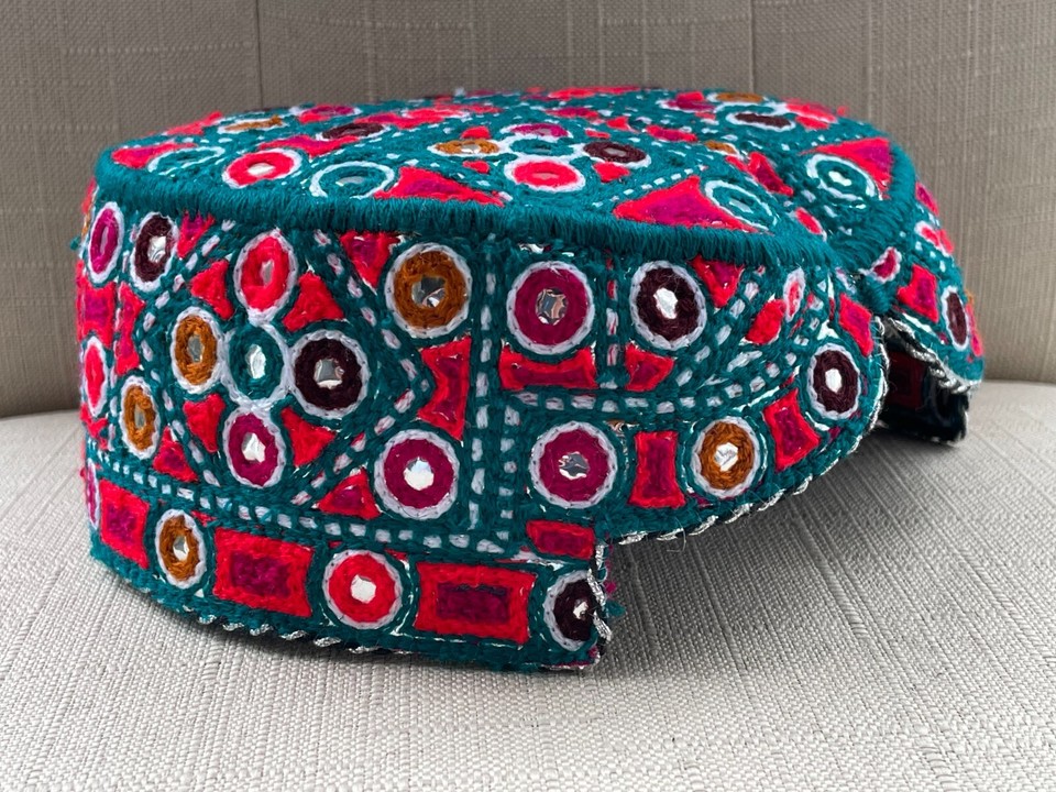 Men Hat Traditional Topi Round Hat Handmade Ethnic Embroidery Cap | eBay