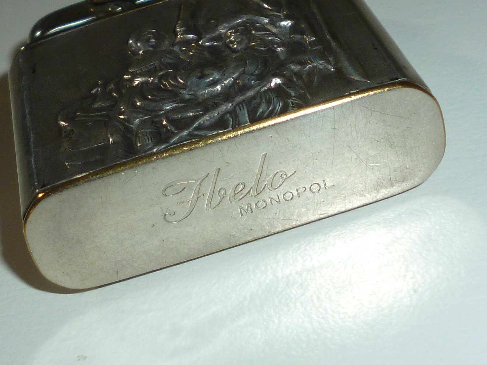 IBELO MONOPOL POCKET WICK LIGHTER W. 925 STERLING SILVER CASE - 1952 ...