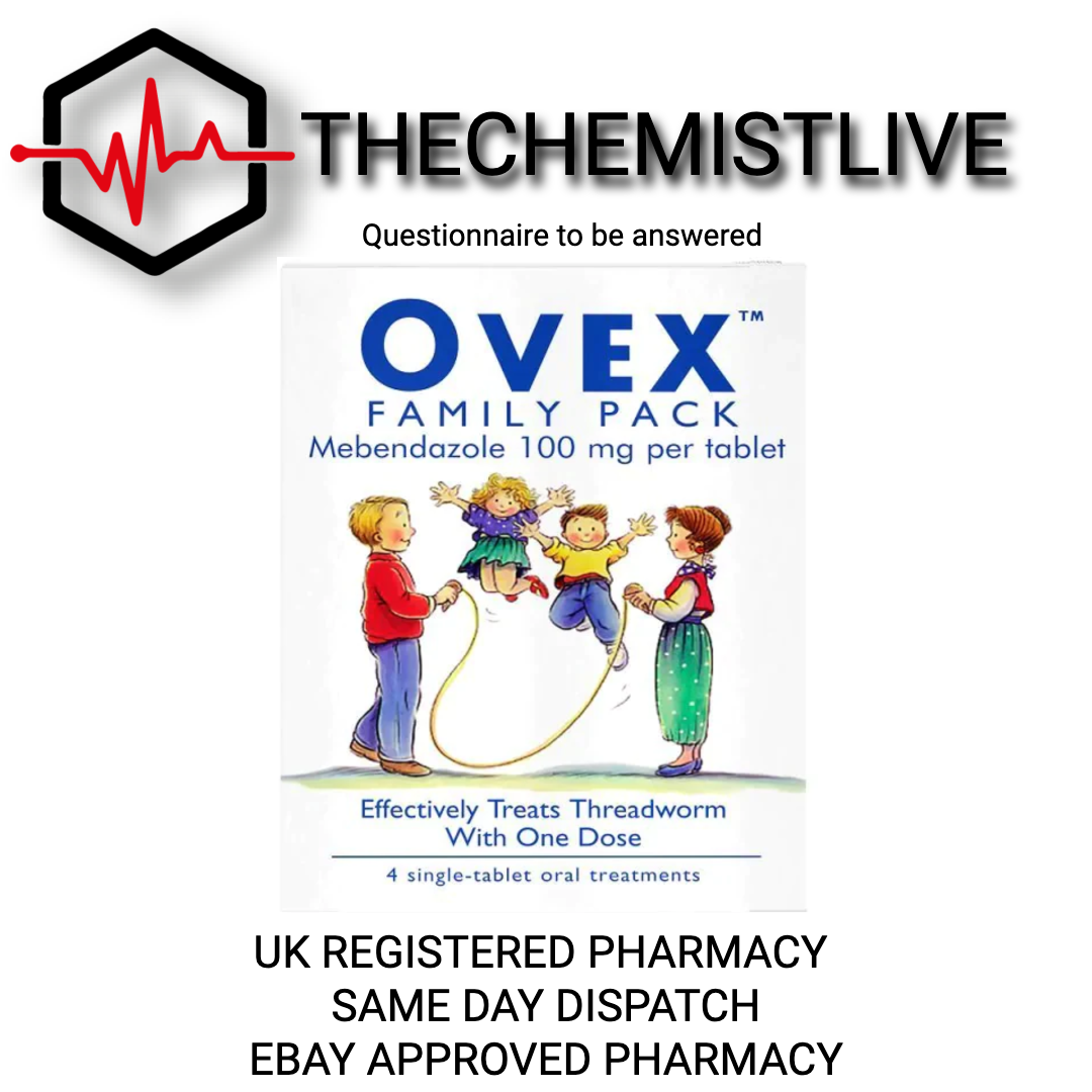 Ovex Family Pack Mebendazole 100mg- 4 Tablets | eBay UK