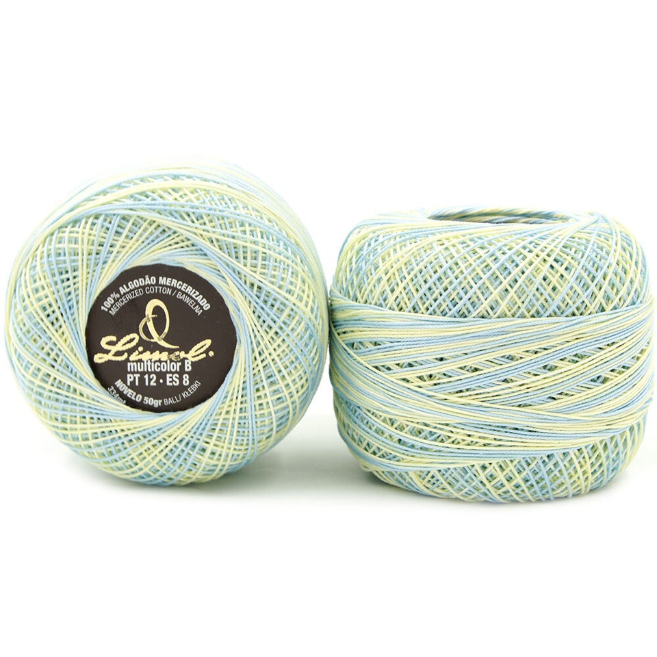Limol Size 12 Multicolor 50 Grs 100% Mercerized Crochet Thread Cotton ...