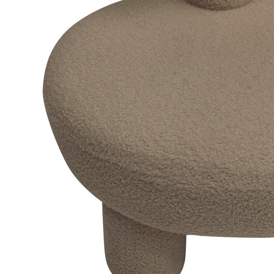 Teddy Velvet Seat T Design Backrest Children Kids Ottoman Stool Chair ...