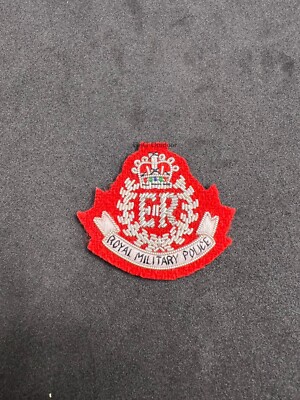 Royal Military Police Beret Badge Queen’s Crown RMP Hand Embroidered ...