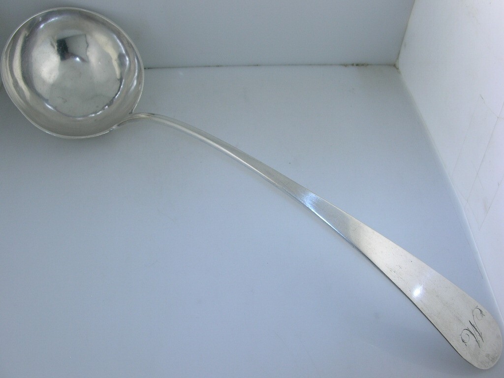 Rare Early Coin Silver Soup Ladle CHARLES LOUIS BOEHME Baltimore MD ...