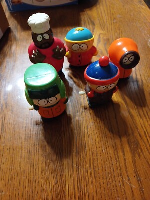 Vintage Comedy Central South Park Pack Wind Ups Toy 1998 Chef Cartman ...