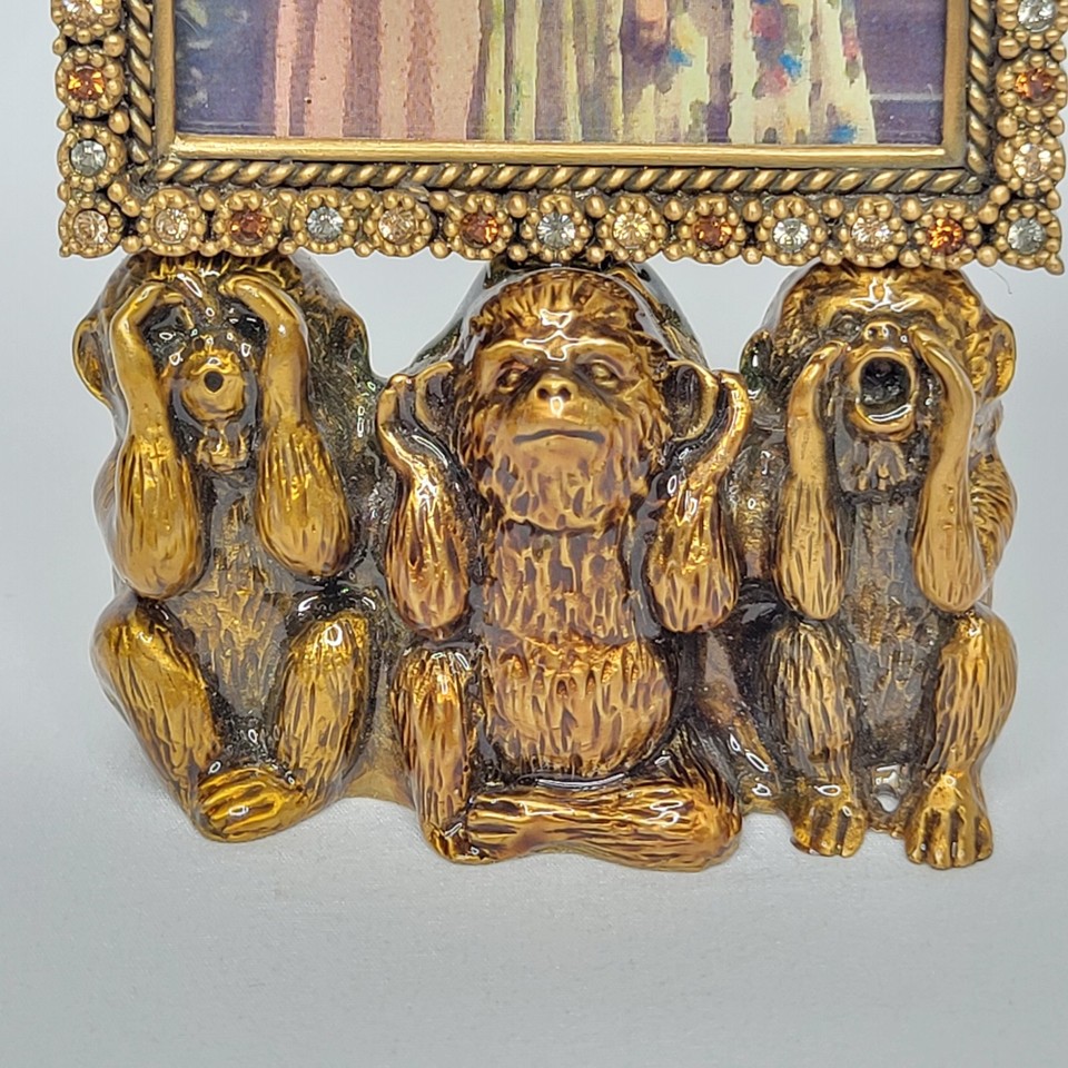 Edgar Berebi Monkey Time Picture Photo Frame 7301/9 Three Monkeys ...