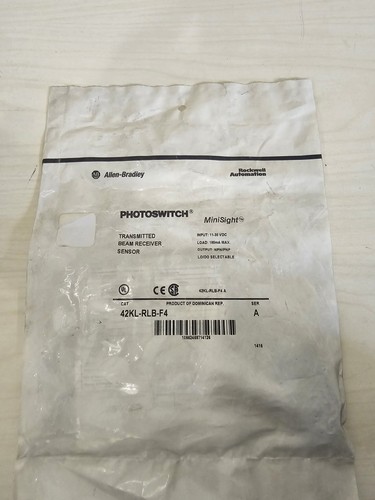 New In Package Allen-Bradley MiniSight Trans Beam Receiver Cat #: 42KL-RLB-F4 | eBay