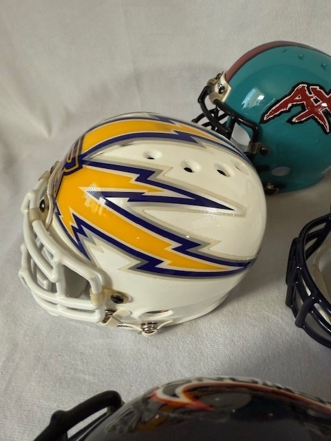 2000 Bike XFL Football Authentic Complete Full Set Mini Helmet ...