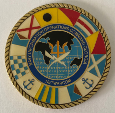 NAVY INFORMATION OPERATIONS COMMAND GEORGIA NETWARCOM CHALLENGE COIN | eBay
