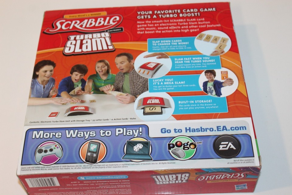 Hasbro Scrabble Electronic Turbo Slam Board Game - BRAND NEW ~ SEALED ...