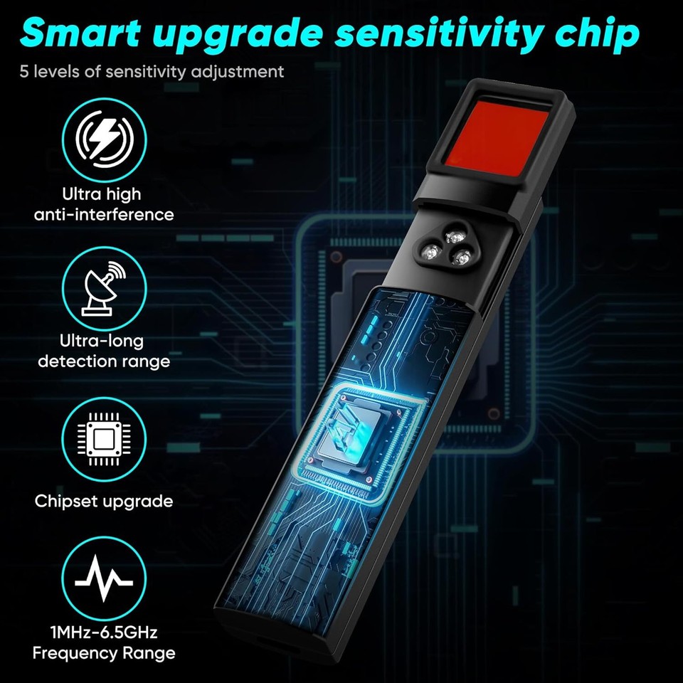 Portable Hidden Camera Detector Finder Bug GPS Tracker Scanner Device ...