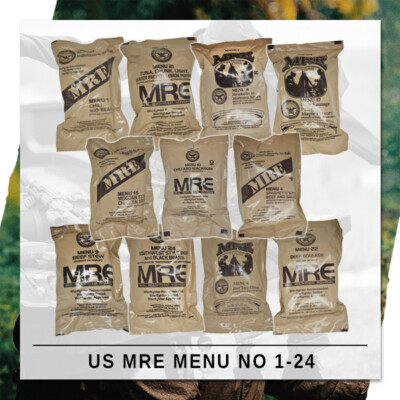 US Army Tagesration Armee Food Notration EPA Military SR MRE USA Menu 1 ...