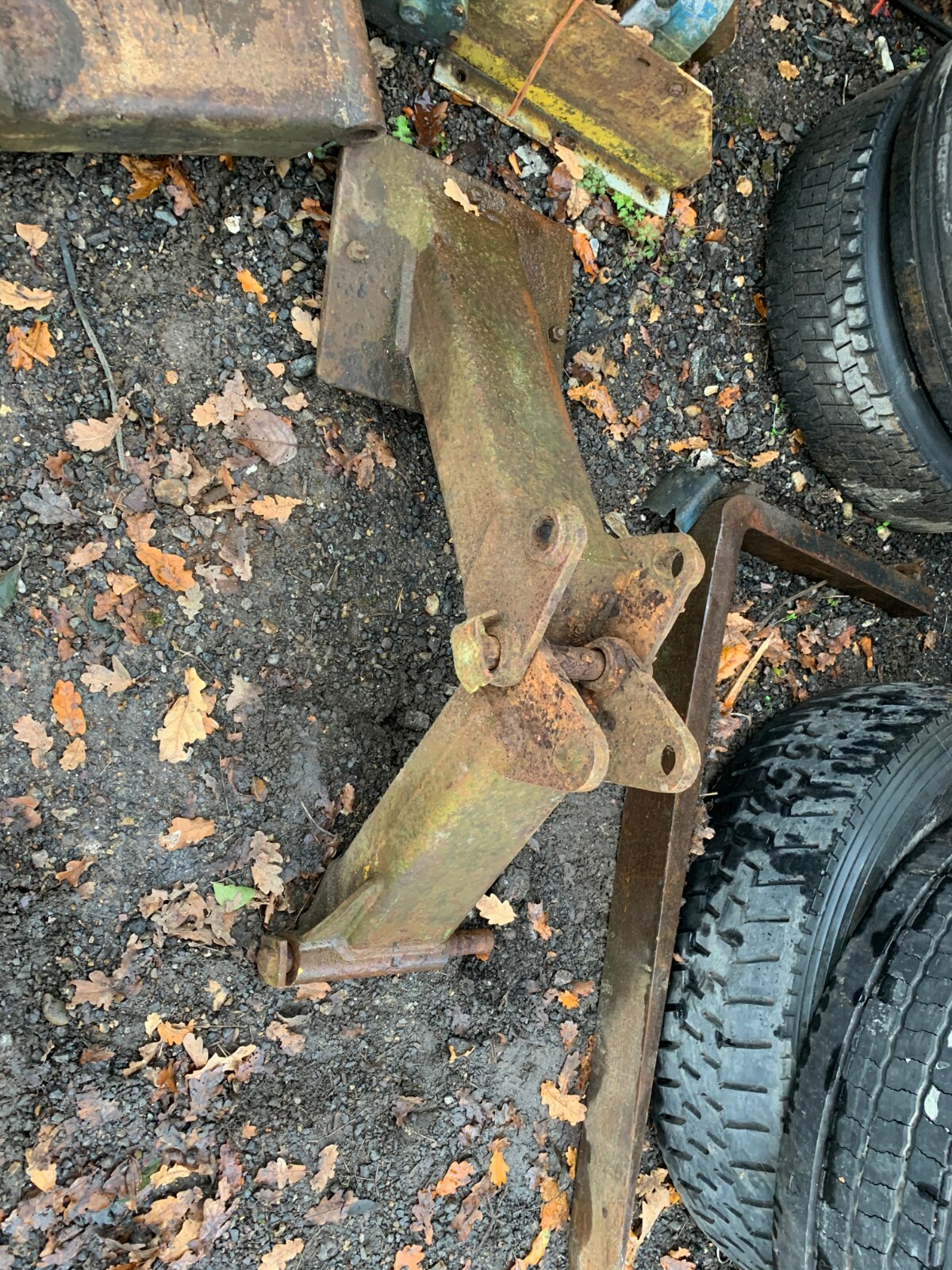 Pair of backhoe stability legs - like crane legs / timber forwarder ...