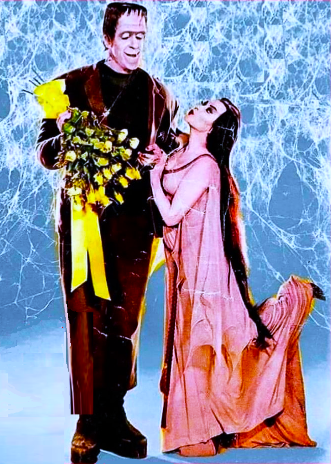 LILY & HERMAN MUNSTER - REFRIGERATOR PHOTO MAGNET 3"-5" | eBay