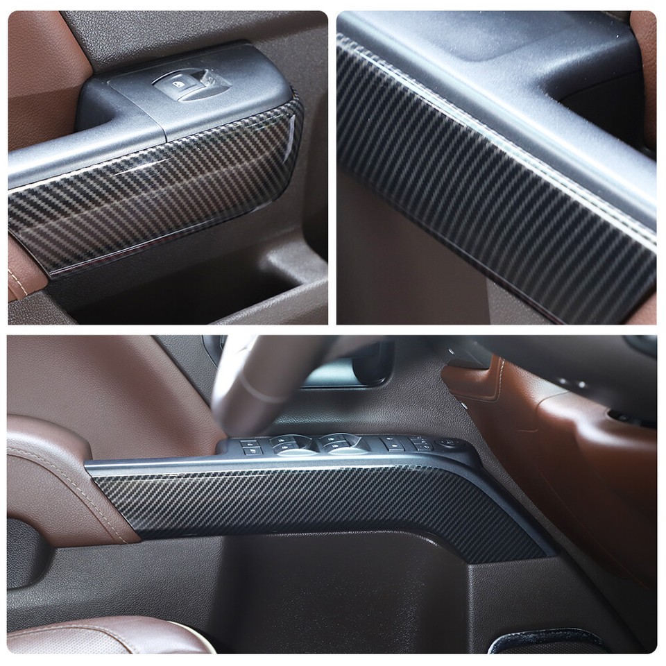 Interior Door Handle Panel Cover Trim For Chevy Silverado/GMC Sierra ...
