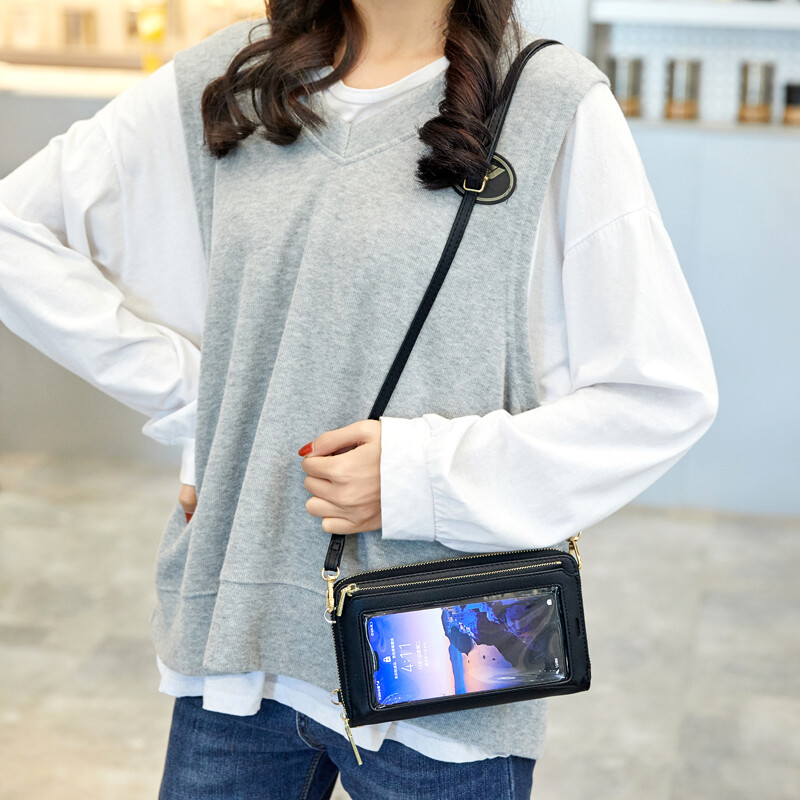 Touch Screen Bag Crossbody Cell Phone Purse Case Shoulder RFID Blocking ...