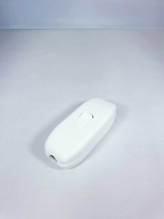 INLINE SWITCH LIGHTING ELECTRIC 6A ON/OFF TABLE LAMP DESK WHITE 3 CORE ...