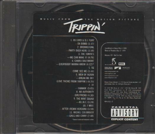 Trippin': Music From The Motion Picture PROMO w/ Artwork AUDIO CD hip ...