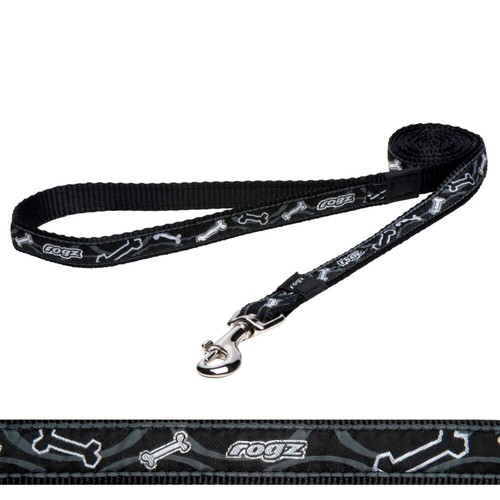 Rogz Classic Lead Fancy Dress, Black Bone Design (Medium) 649510026867 ...