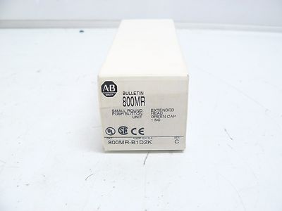 ALLEN BRADLEY 800MR-B1D2K 800MR-B1 MOMENTARY GREEN PUSHBUTTON SER C NEW ...