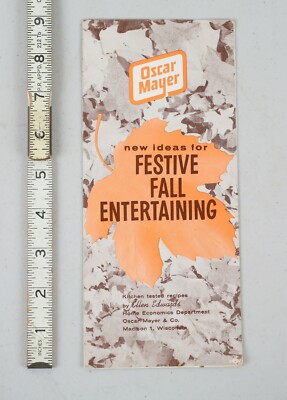 Vintage Oscar Mayer Festive Fall Entertaining Brochure Pamphlet Recipes ...