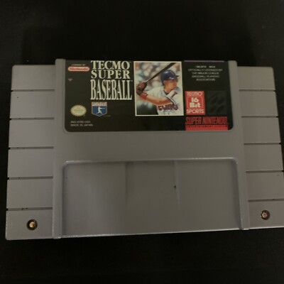 Tecmo Super Baseball (SNES) CARTRIDGE ONLY Tested | eBay