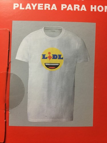 Lidl Emoji T Shirt Mens Large L 42/44 Fan Collection Merch Cotton | eBay