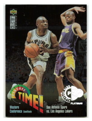 SPURS / LAKERS 1995-96 Collector's Choice Platinum Player's Club #360 ...
