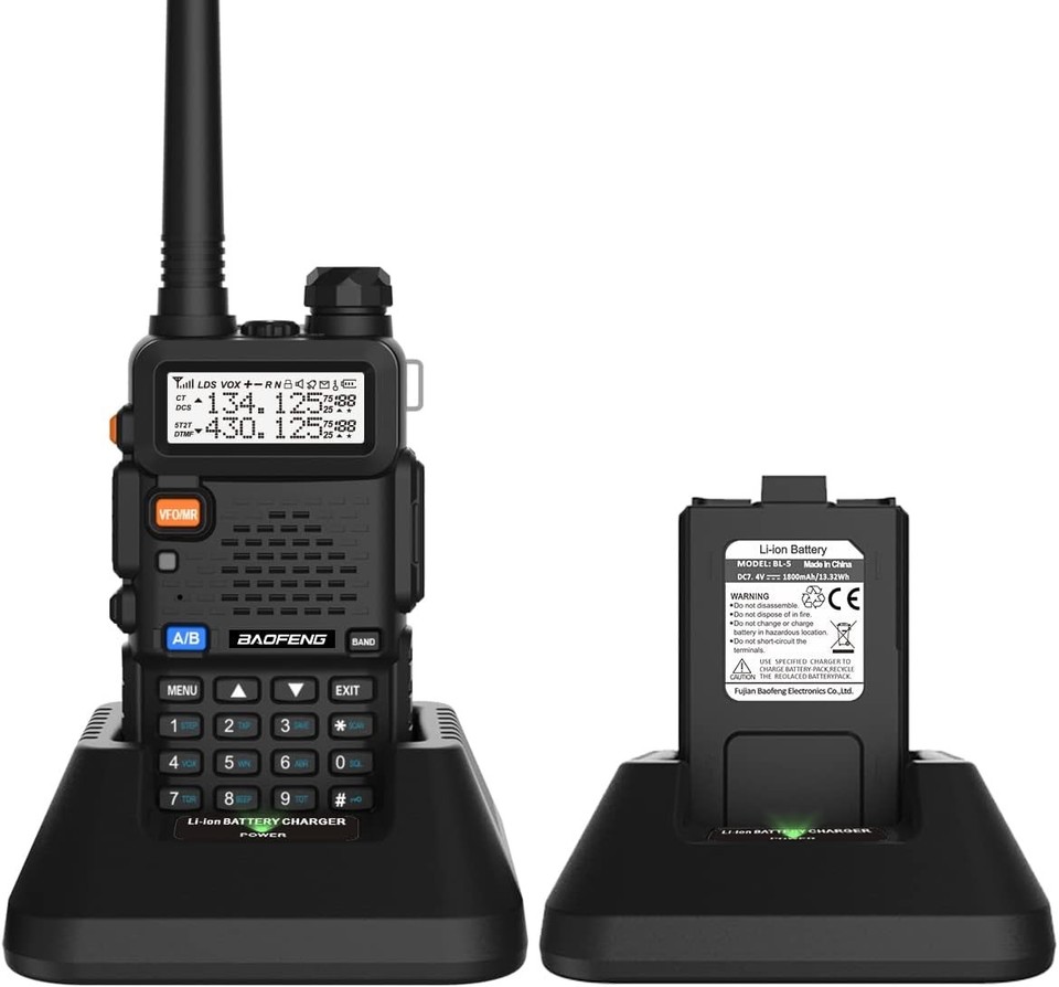 DIGITAL HANDHELD TWO WAY RADIO Police VHF FM EMS Scanner Transceiver ...