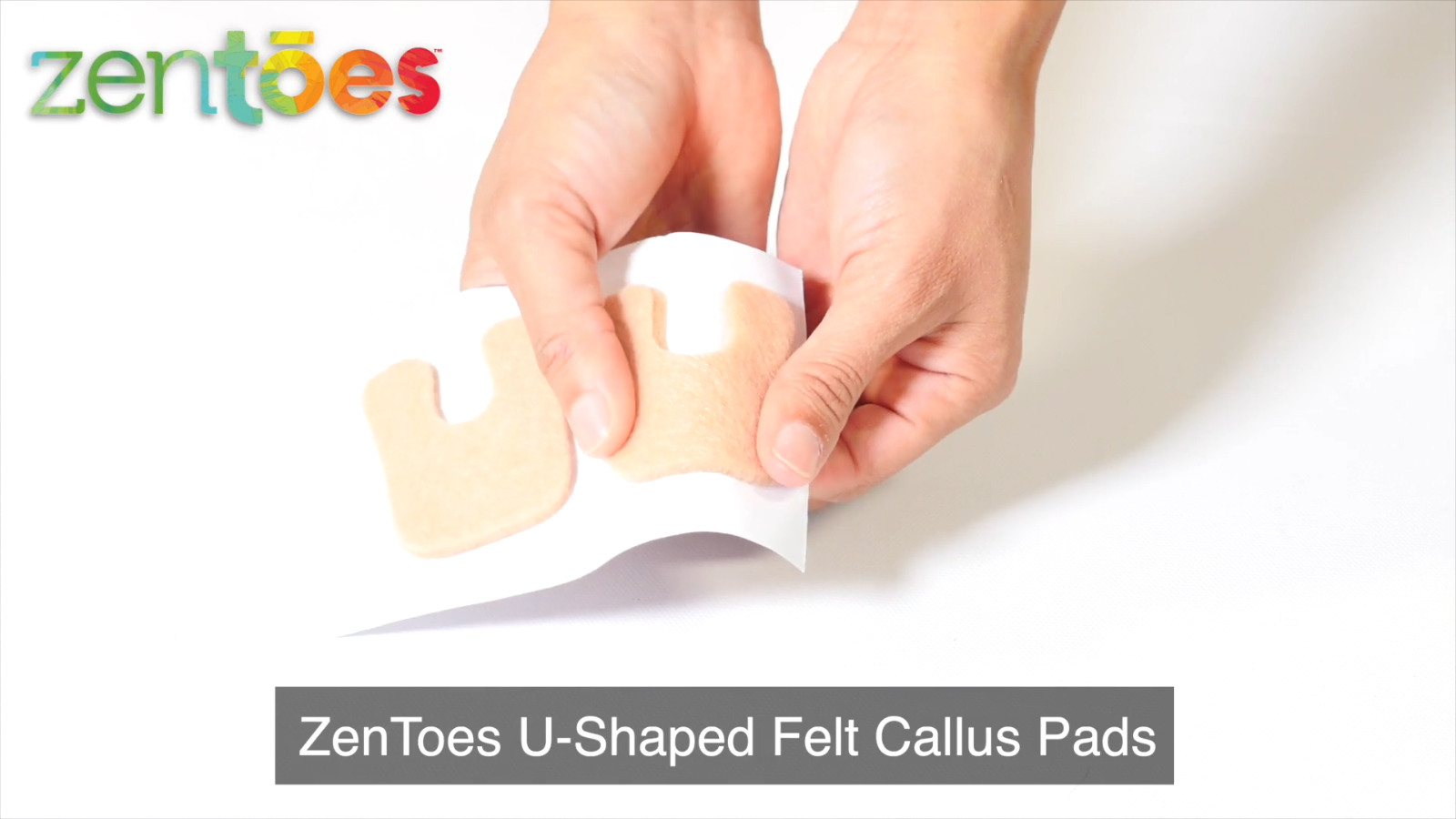 ZenToes U-Shaped Callus Pads Self Stick Adhesive Felt Foot Cushions ...
