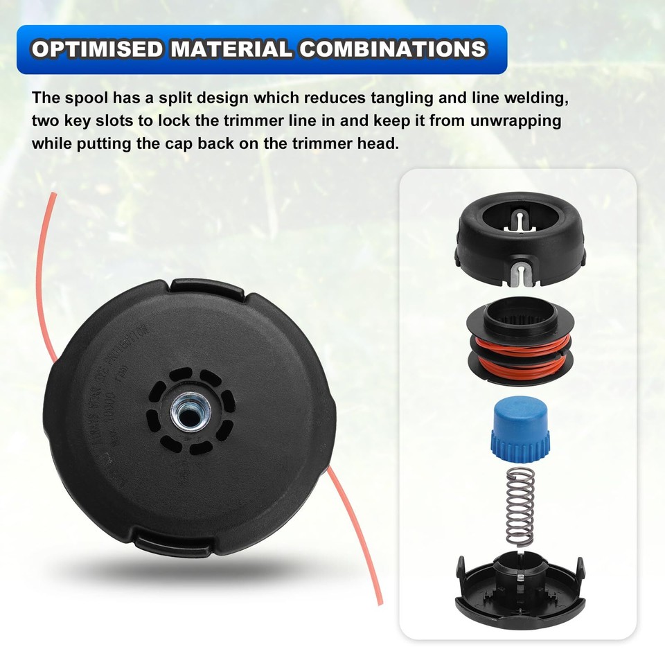 5Pcs T35 Faucet Premium Trimmer Head For Husqvarna 537388101、531300194 ...