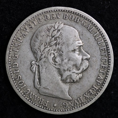 1894 AUSTRIA 1 Corona Silver Coin .1342 ASW B076 KH | eBay