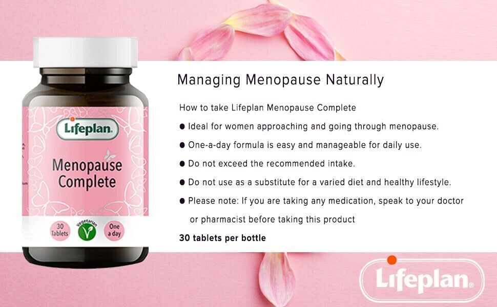 LIFEPLAN MENOPAUSE COMPLETE, 30 TAB. | eBay