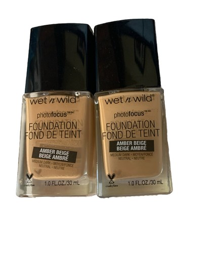 Lot Of 2 Wet N Wild Photo Focus Matte Foundation #373C Amber Beige ...