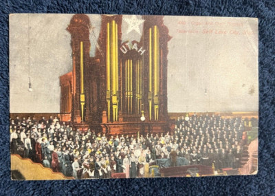 Postcard ~ Mormon Tabernacle Choir ~ Salt Lake City Utah ~ MAILED in ...