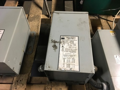 EGS Hevi-Duty 3kva transformer, 1ph, #HS5F3AS, pri-240/480v, sec-120 ...