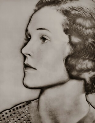 1930/75 Vintage MAN RAY Solarized Woman Face Portrait Photo Engraving ...