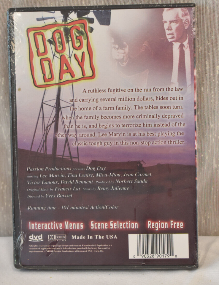 DOG DAY DVD Move ~ Lee Marvin ~ Tina Louise NEW SEALED 90328901790| eBay