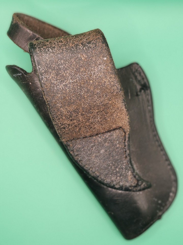 Vintage Leather Revolver R/H Holster K/L Frame 4in | eBay