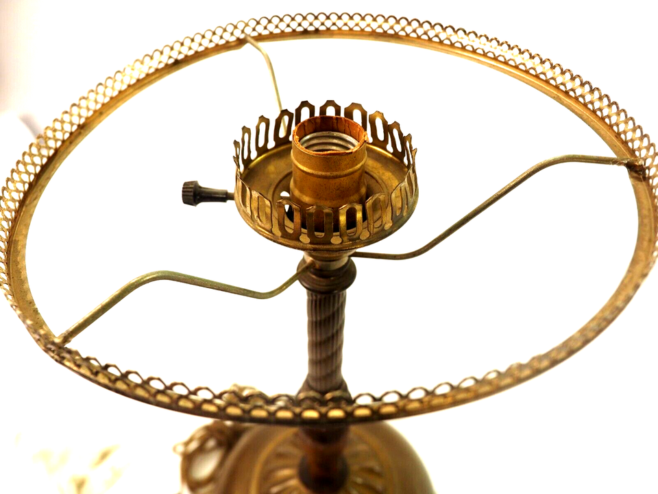 Coleman Lamp Co Quick Lite Lamp Since electrified with a Handpainted ...
