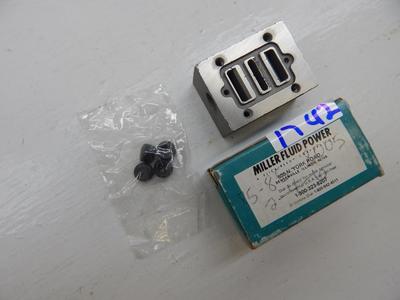 New! Miller Fluid Power 301 Sub plate 1/8’’ PORT subplot for miller 304 ...