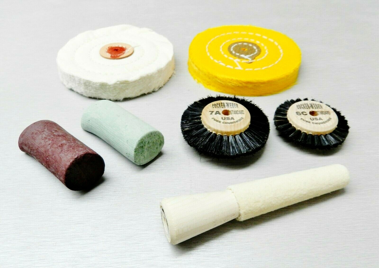 Jewelry Ring Polishing Rouge Compounds Buffing Wheels Wood Hub Brush ...