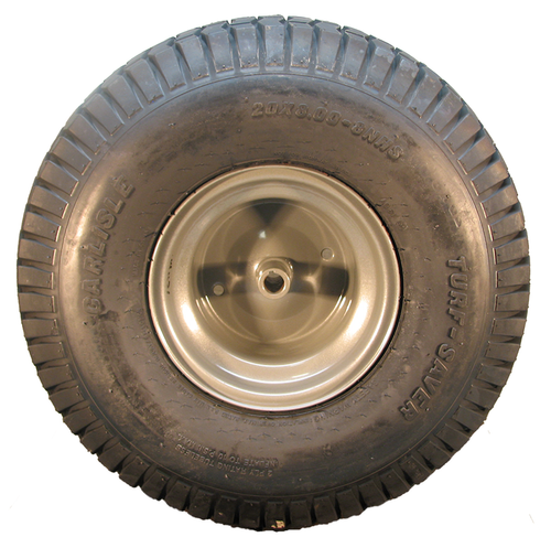 New Tire & Rim Carlisle Turf Saver 20 x 8.00-8 NHS Gray Wheel 3/4" Hub ...