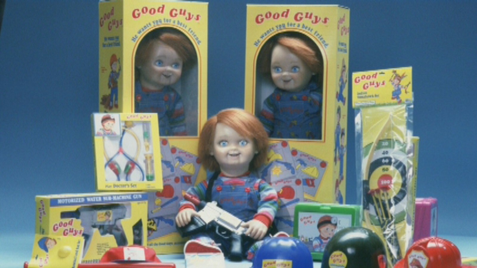 Child's Play 1:1 Chucky Doll Prop Good Guys Toy Firefighter Fireman ...