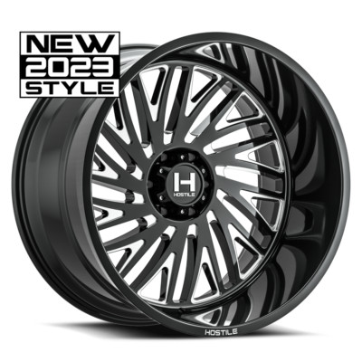 20 inch 20x10 Hostile Syclone Blade Cut wheels rims 8x180 -19 | eBay