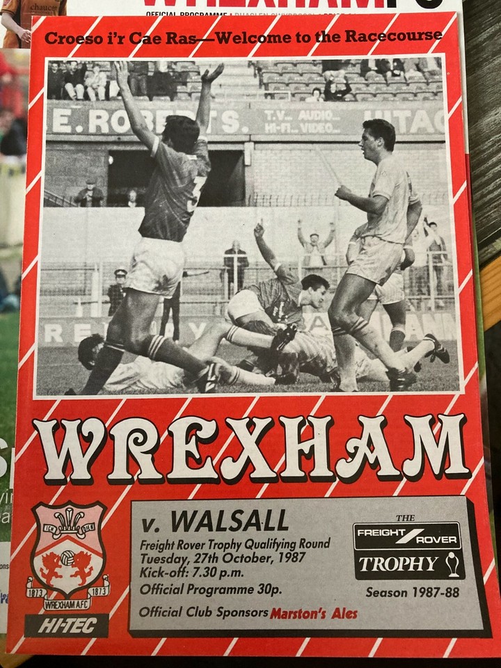 Wrexham HOME & AWAY programmes 1960s 1970s 1980s 90s League & Cup ...