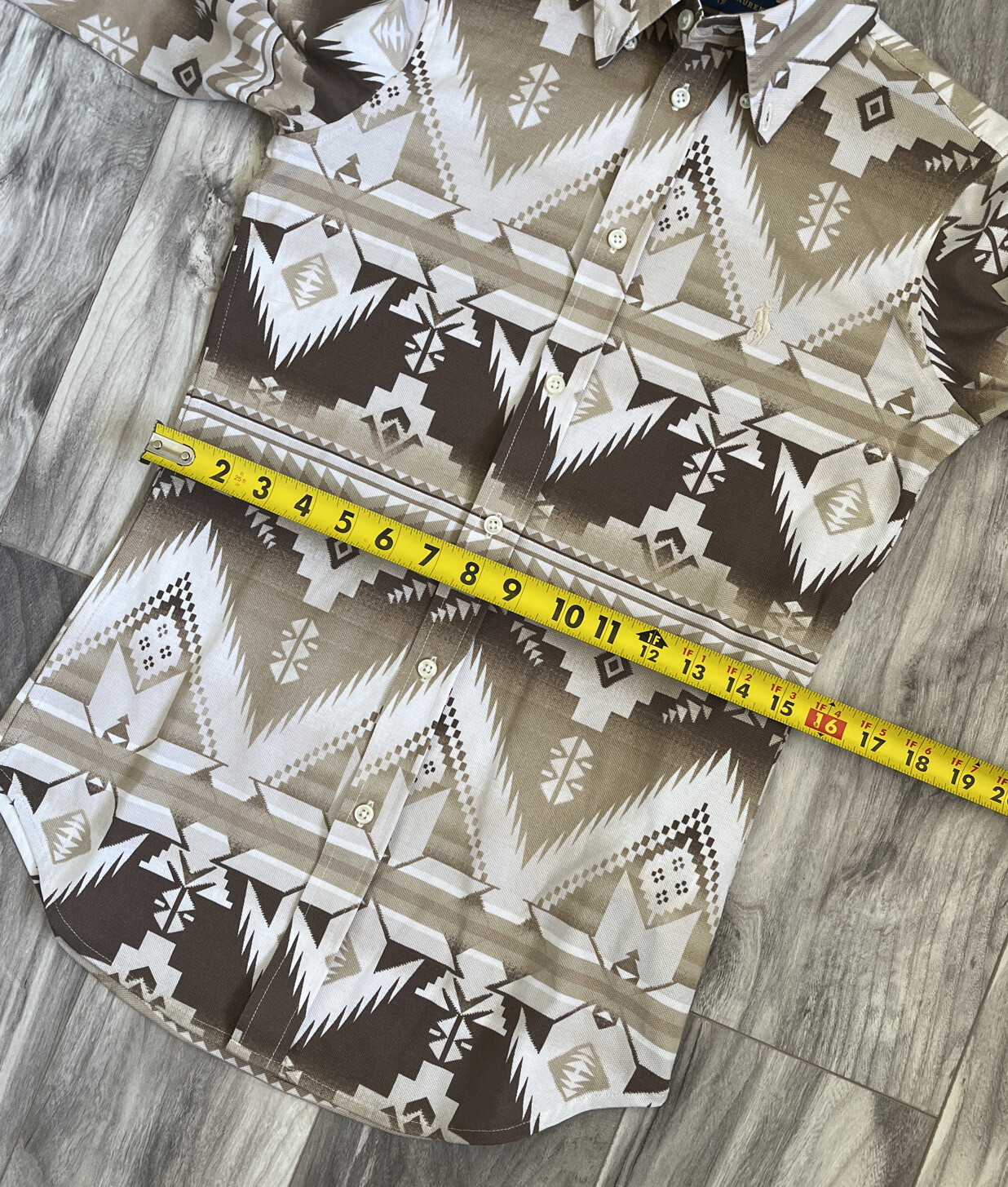 Polo Ralph Lauren Southwestern Aztec Knit Oxford Casu… - Gem