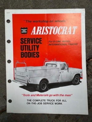 Rare Original Aristocrat Service Utility Bodies IH Trucks, Scout ...