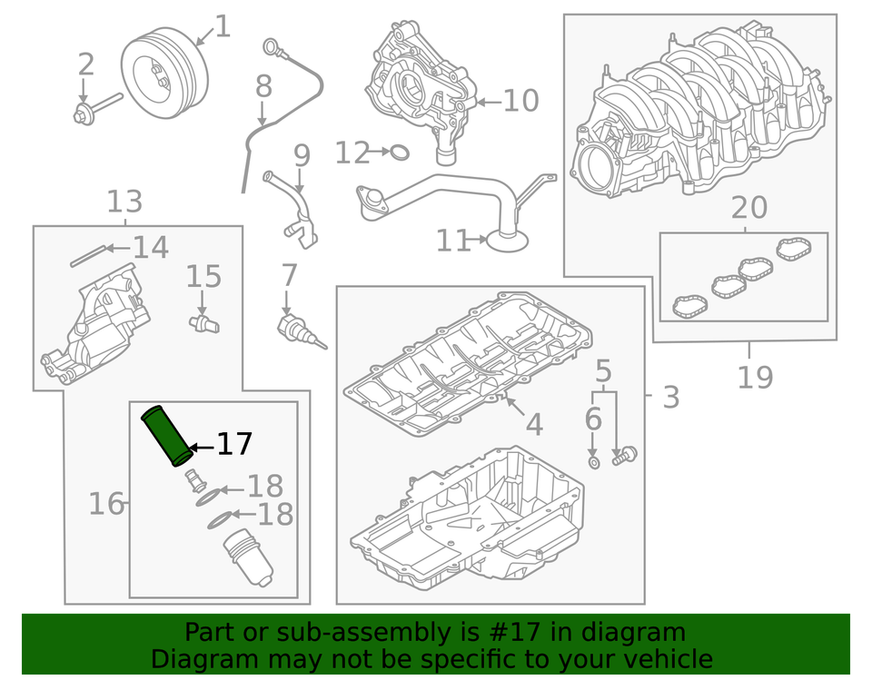 Genuine Ford Filter Assembly - Oil MU2Z-6731-B | eBay